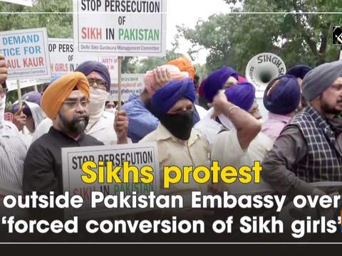 Sikhs protest outside Pakistan Embassy over 'forced conversion of Sikh ...
