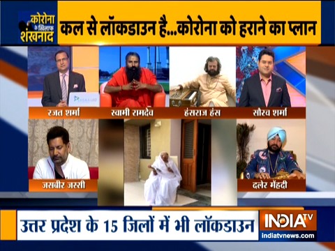Ramdev and Hans Raj Hans join Rajat Sharma in thanking PM Modi for ...