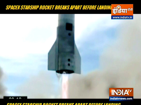 SpaceX Starship rocket breaks apart before landing. Watch final moments