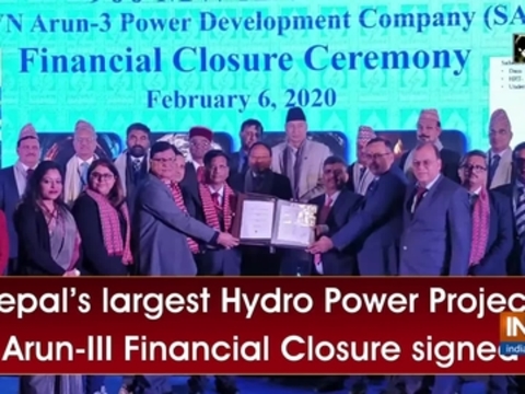 Nepal's largest Hydro Power Project- Arun-III Financial Closure signed