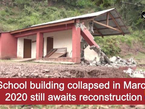 School building collapsed in March 2020 still awaits reconstruction