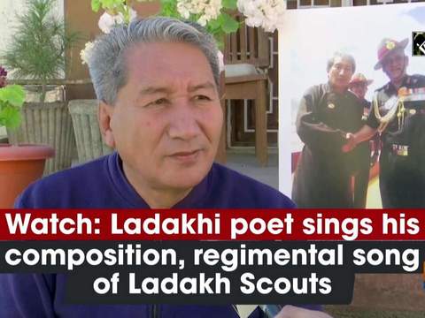 Watch: Ladakhi poet sings his composition, regimental song of Ladakh Scouts