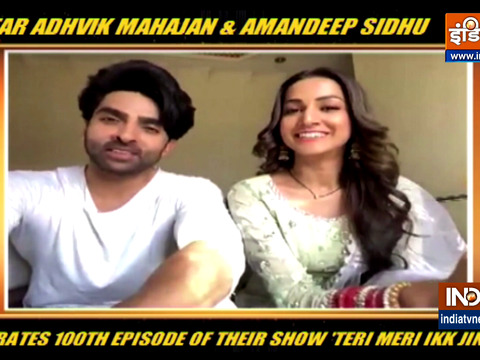 TV actor Adhvik Mahajan and Amandeep Sidhu celebrate 100th episode of ...