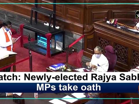 Watch: Newly-elected Rajya Sabha MPs take oath