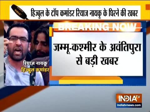 Jammu and Kashmir: Hizbul Commandor Riyaz Naiku trapped during ...