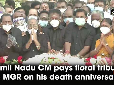 Tamil Nadu CM pays floral tribute to MGR on his death anniversary