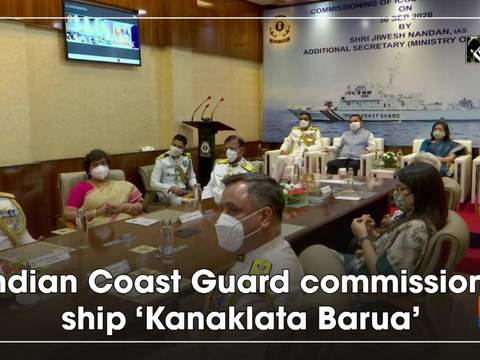 Indian Coast Guard commissions ship 'Kanaklata Barua'